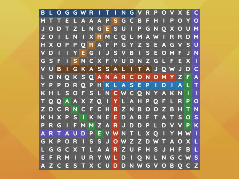 SIPAT SALITA - Wordsearch SIPAT SALITA - Wordsearch