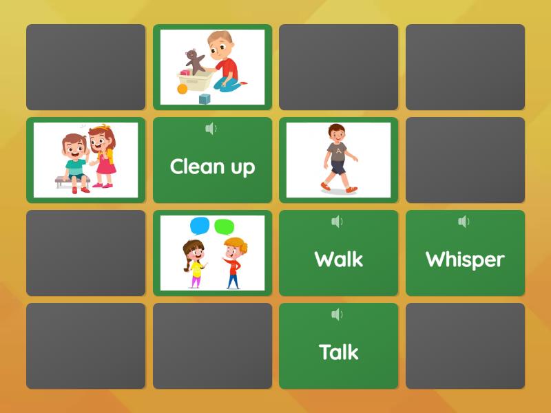 Imperatives memory game - Matching pairs