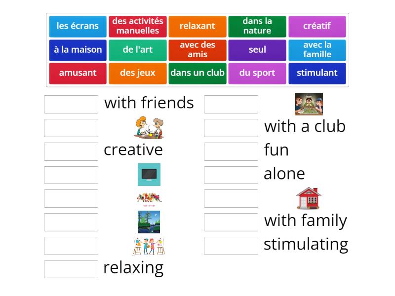 delf a2 loisirs - Match up