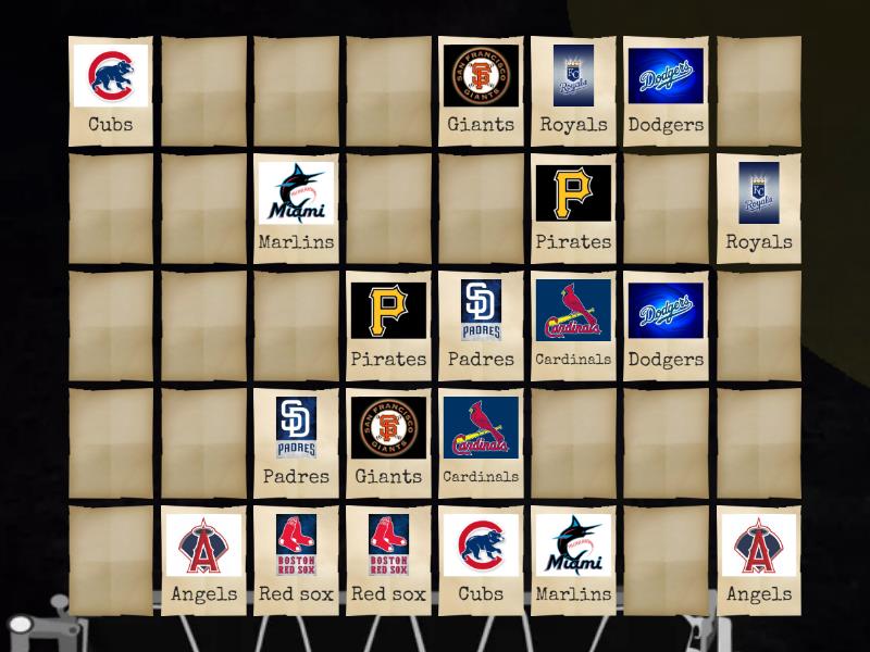 MLB logo - Matching pairs