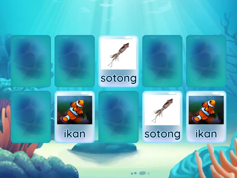 Permainan Memori Haiwan Laut - Parejas