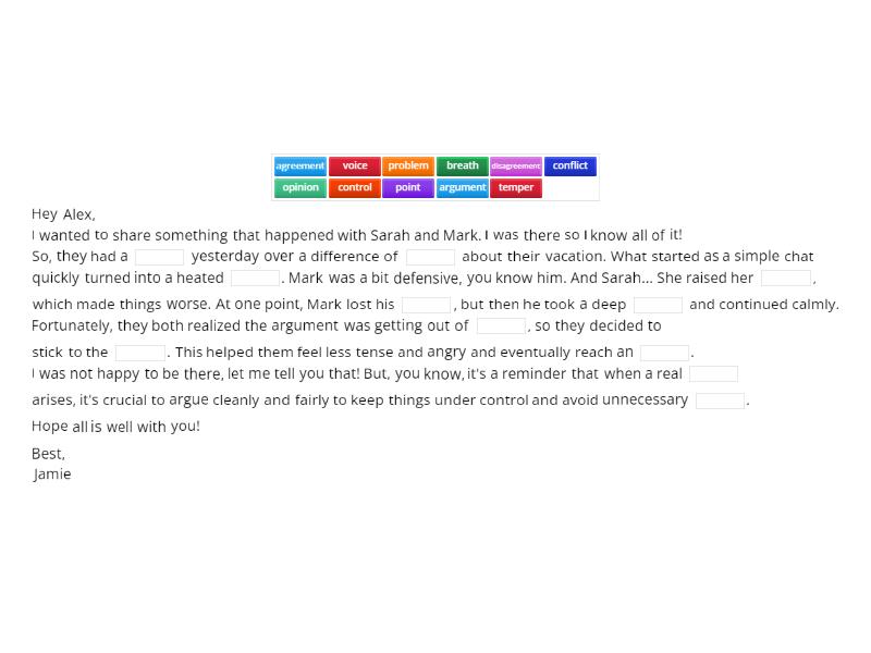 Alexandra - Complete the sentence