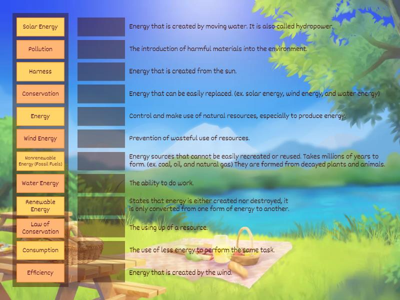Earth Resources - Match up