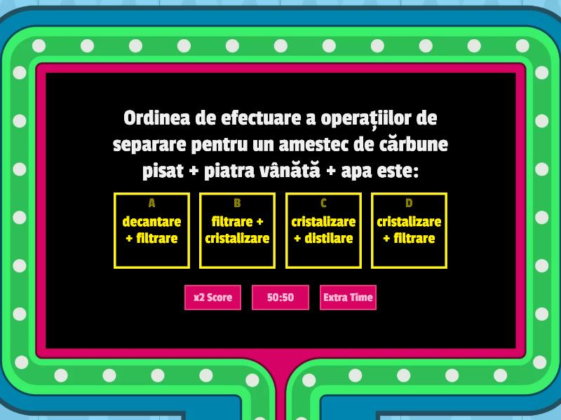Metode de separare - Gameshow quiz