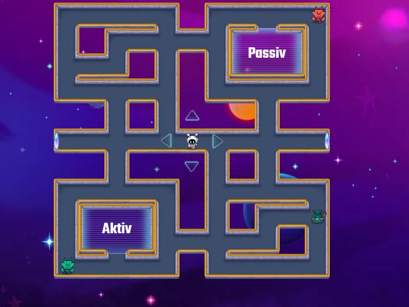 Aktiv oder Passiv Jagd durch das Labyrinth - Maze chase