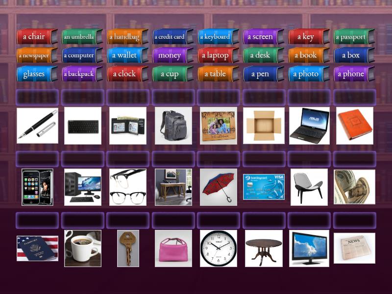 Everyday objects Roadmap A1 - Une las parejas