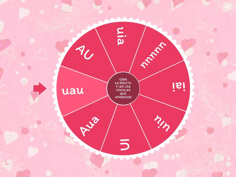 LECTURA DE VOCALES uia - Spin the wheel