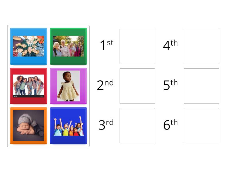 Stages of life - Rank order