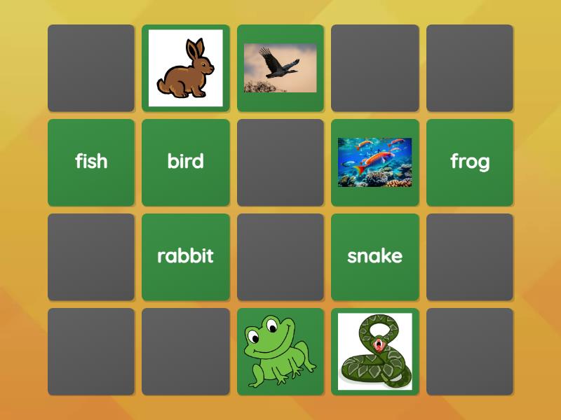 Animals - Matching pairs