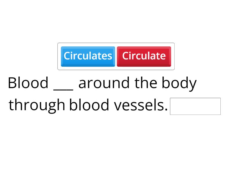 Hemoterapia- Present Simple Blood - Complete the sentence