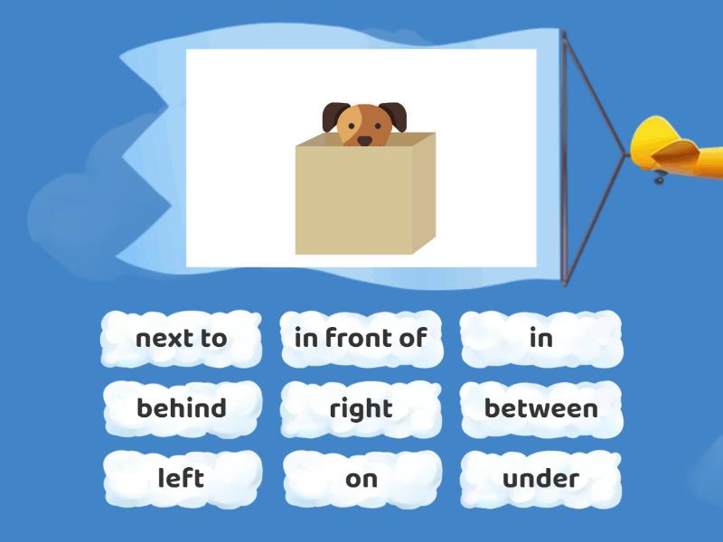 Preposition (primary 3) - Find the match