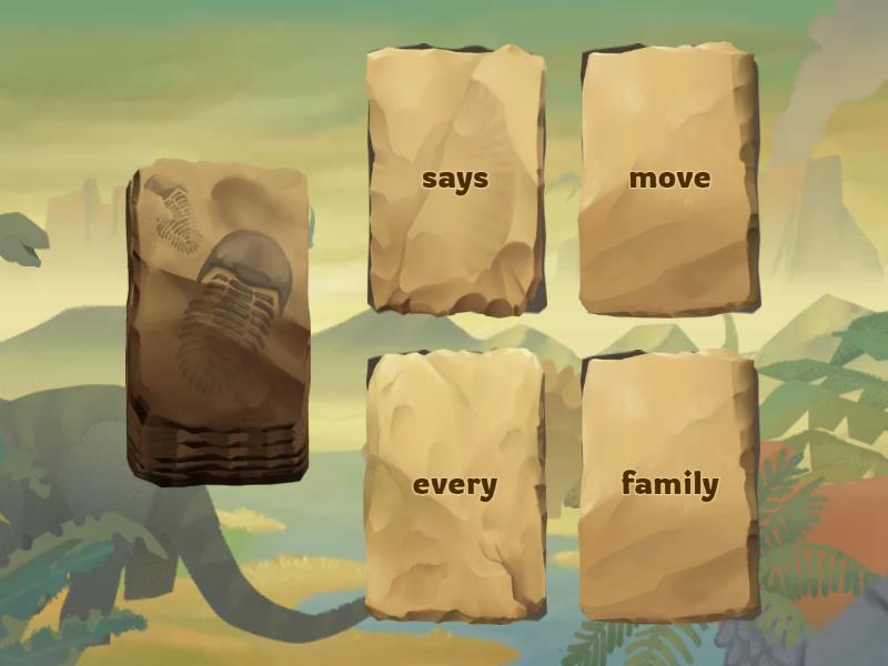 Fundations Level 2 Unit 7 Trick Words - Speaking cards