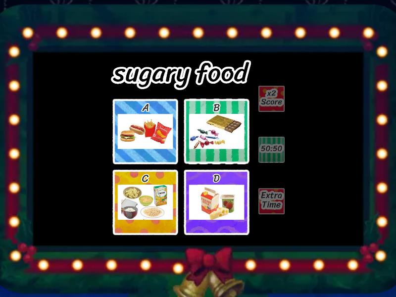 4B U2 Food Groups - Gameshow quiz