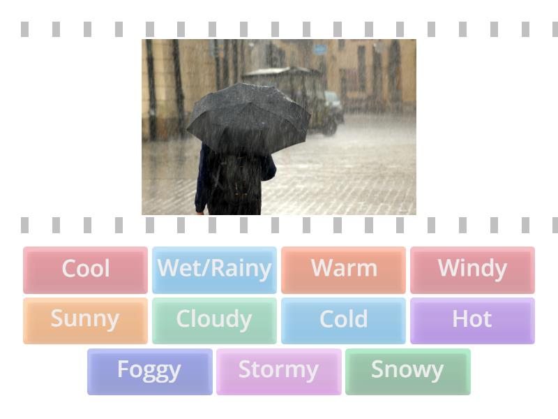 Types of weather2 - Find the match