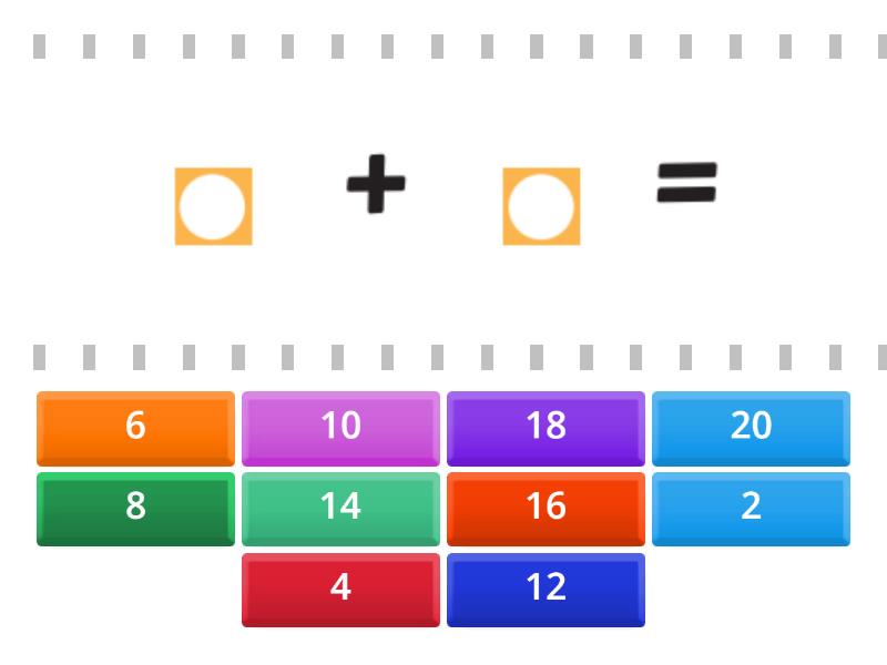 Numicon Doubles to 20 - Find the match Numicon Doubles to 20 - Find the match