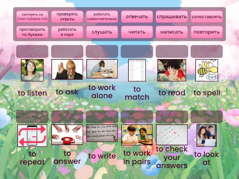 1A vocabulary - Match up