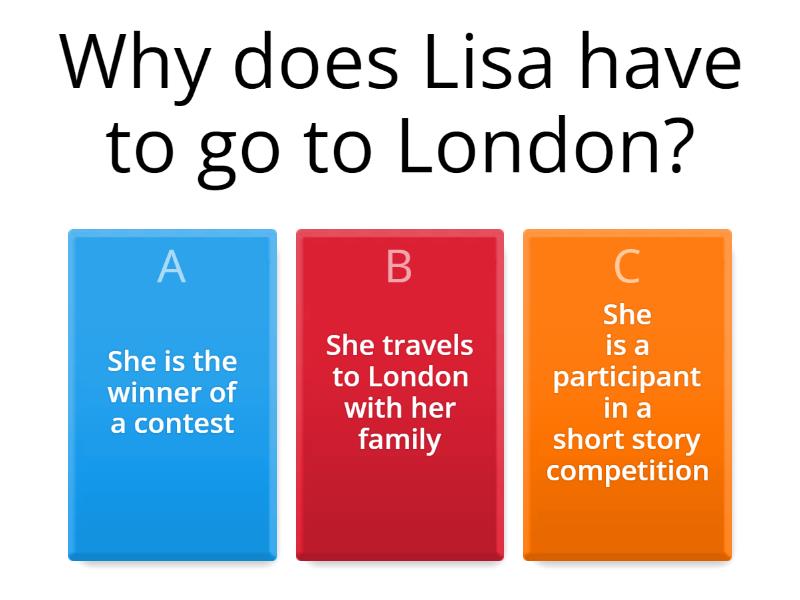 Revision Lisa Goes to London - Quiz