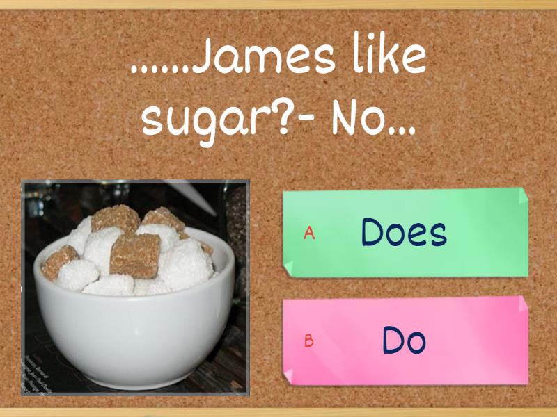 Do / Does ......like (food) - Quiz