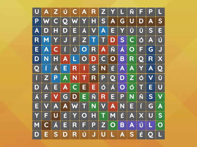 Recordando - Sopa de letras