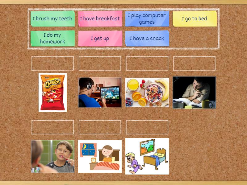 Daily activities - Match up