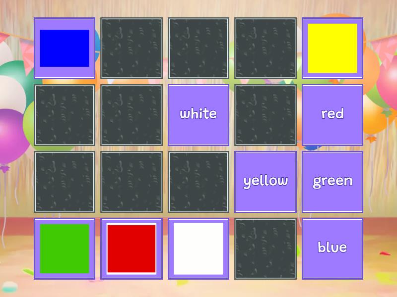 COLOURS - - Matching pairs