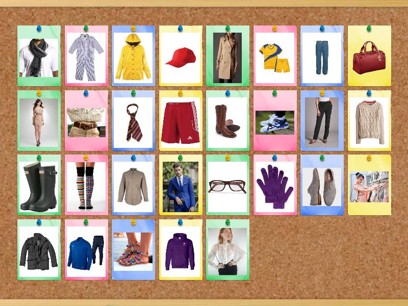 Clothes & accessories - flashcards - Flip tiles