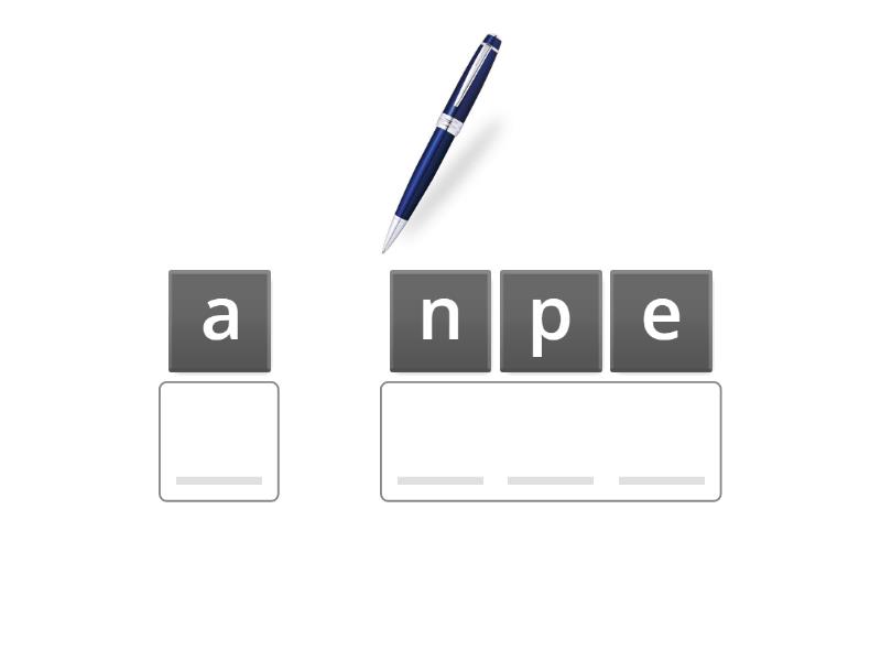 School Objects Spelling Anagram