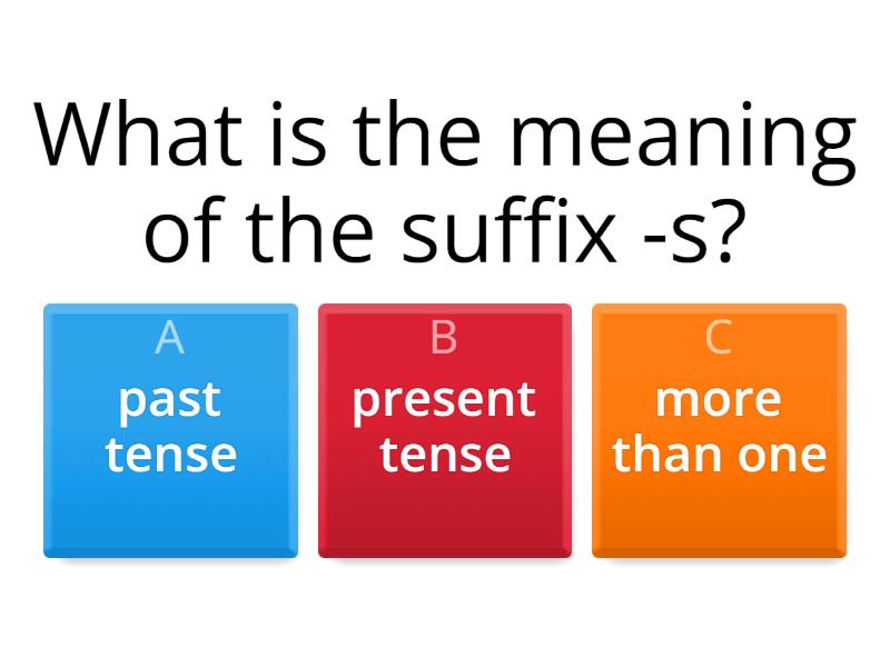 Suffix Review ~ RBD - Quiz
