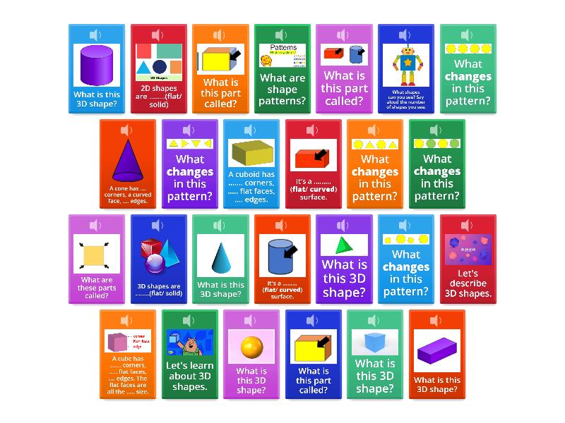 Grade 2 - Math - Week 2 - 3D shapes - Flip tiles