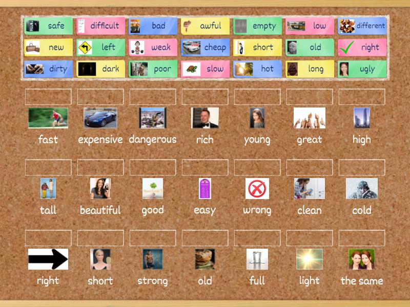 EF Elementary 2B Adjectives - Match up