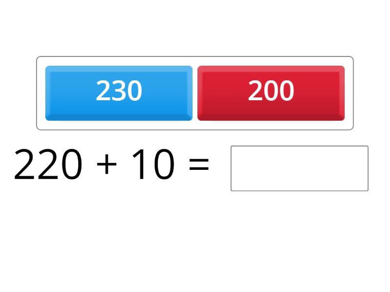 Add 10 and 100 using 3 digit numbers - Missing word