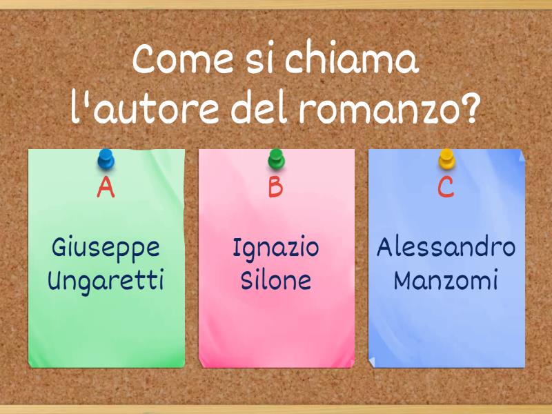 I promessi sposi - Quiz