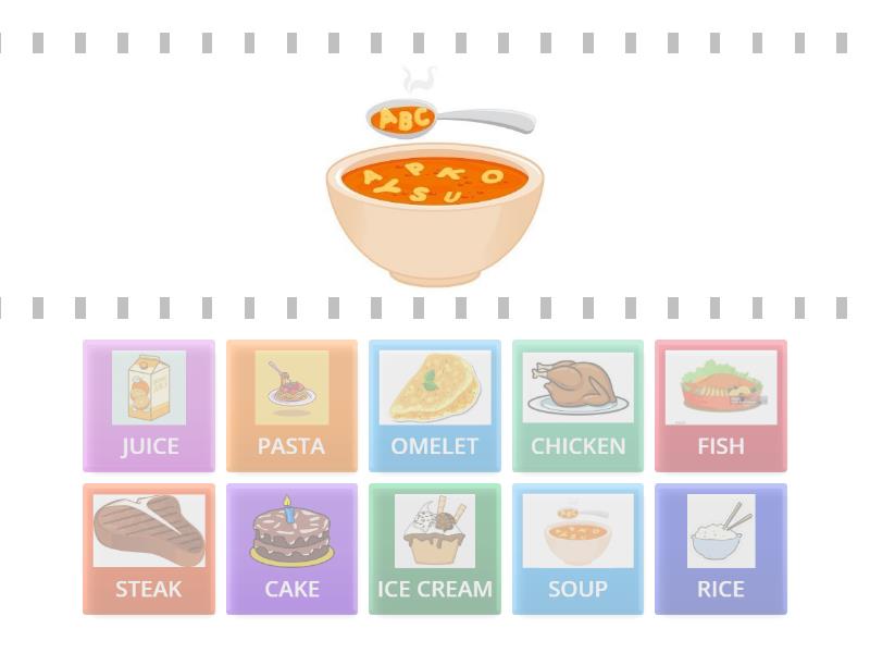 MAtch the food - Find the match
