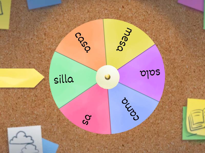 sílabas inversas - Spin the wheel