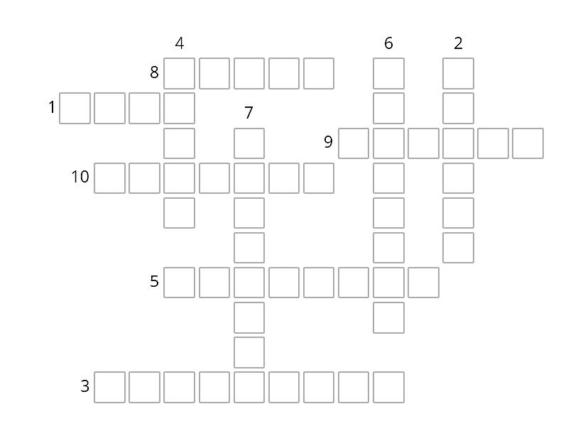 Identify the correct words - Crossword