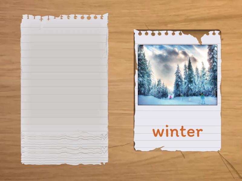 weather and seasons - Speaking cards