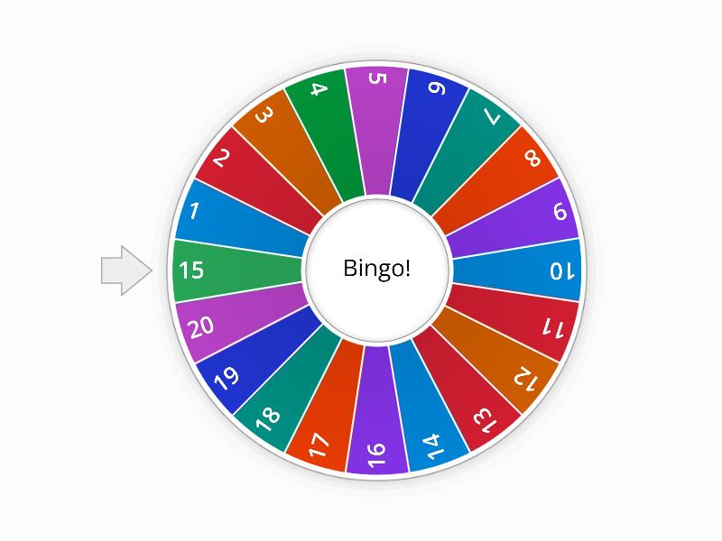 Bingo! - Spin the wheel