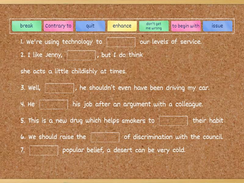 Outcomes inter unit 14 text - Missing word