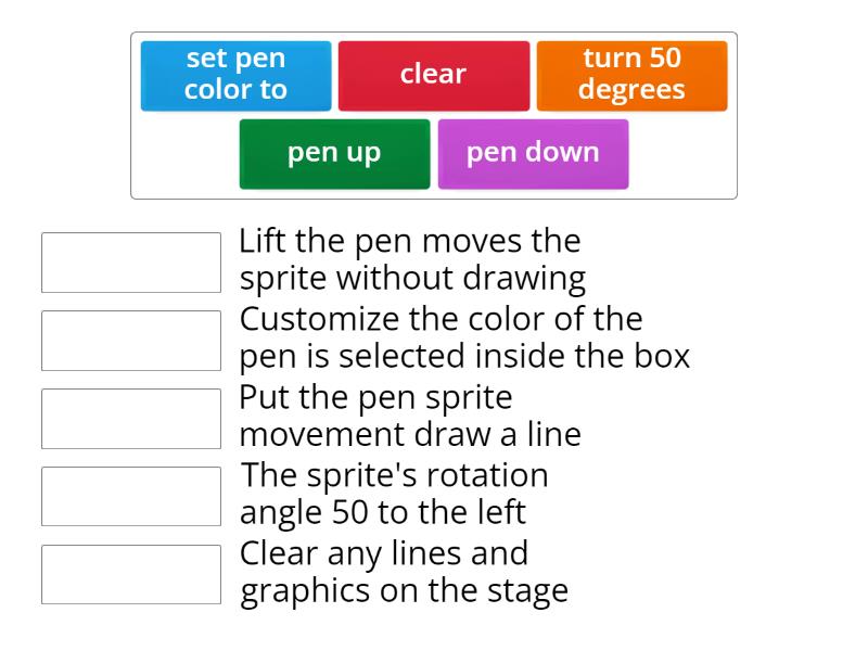 Pen Blocks - Match up