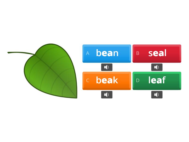 Long 'e' Words Practice (1) 'ea'() - Quiz