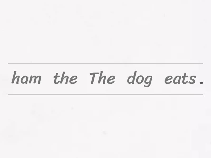 Sentence scramble (vowel teams) - Unjumble