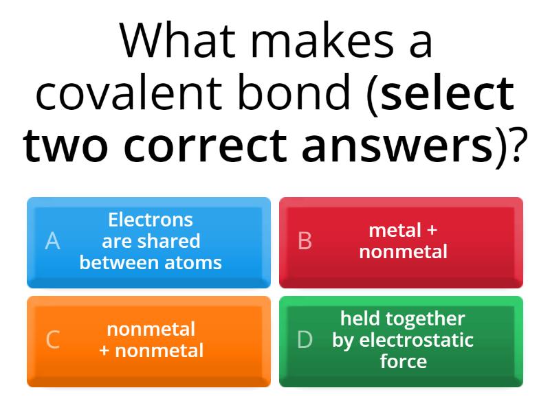 Final Review: Chemical Bonds - Quiz