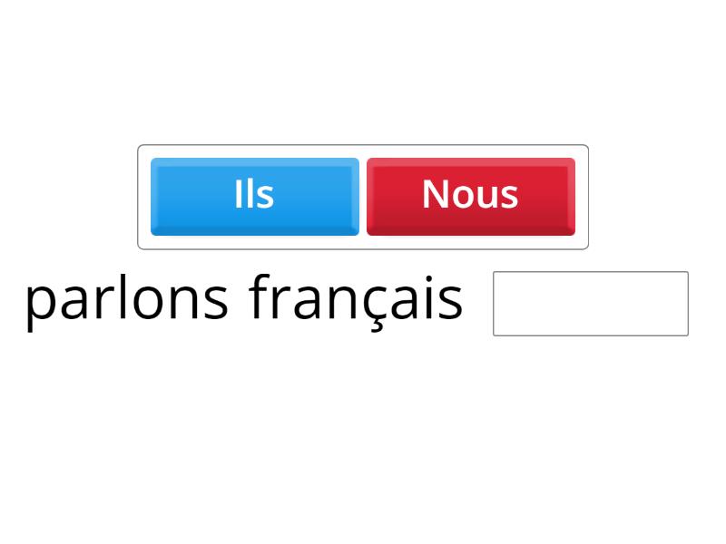 le pronom sujet - Complete the sentence