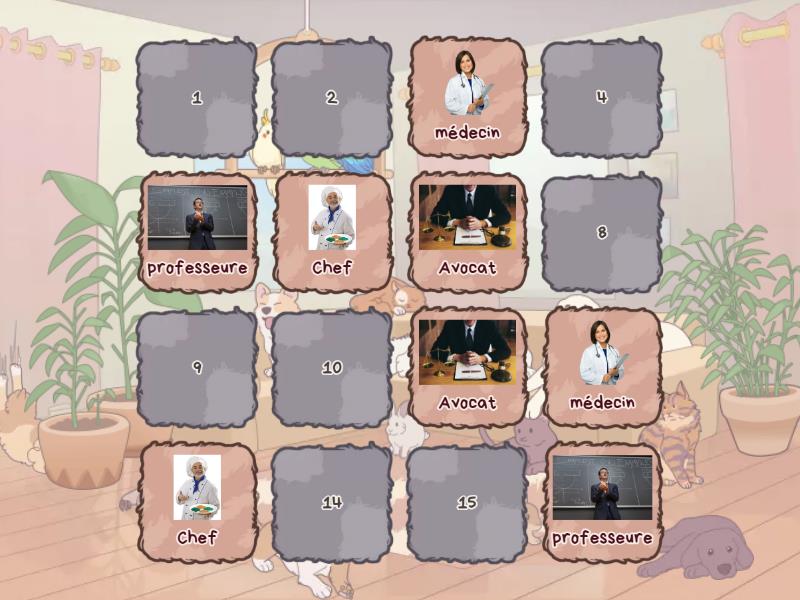 Les profession - Matching pairs
