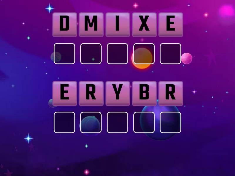 MENU DRINK - Anagram