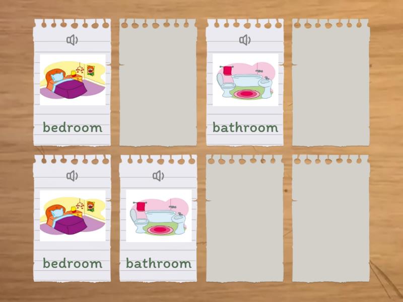 My House. Rooms - Matching pairs