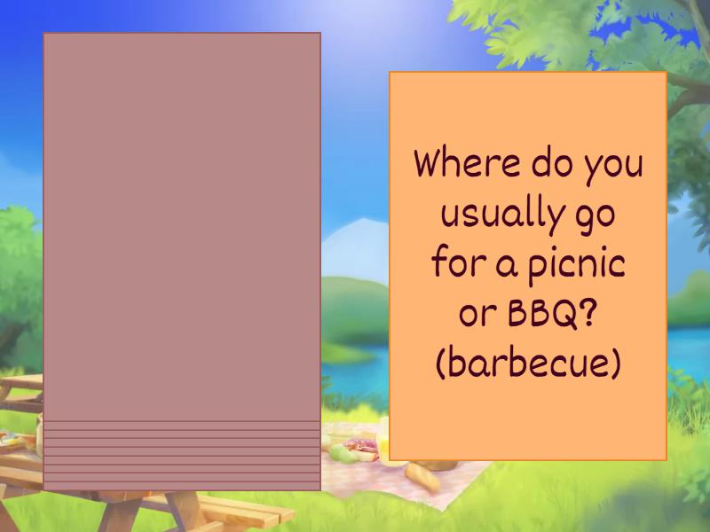 Picnic questions - Speaking cards