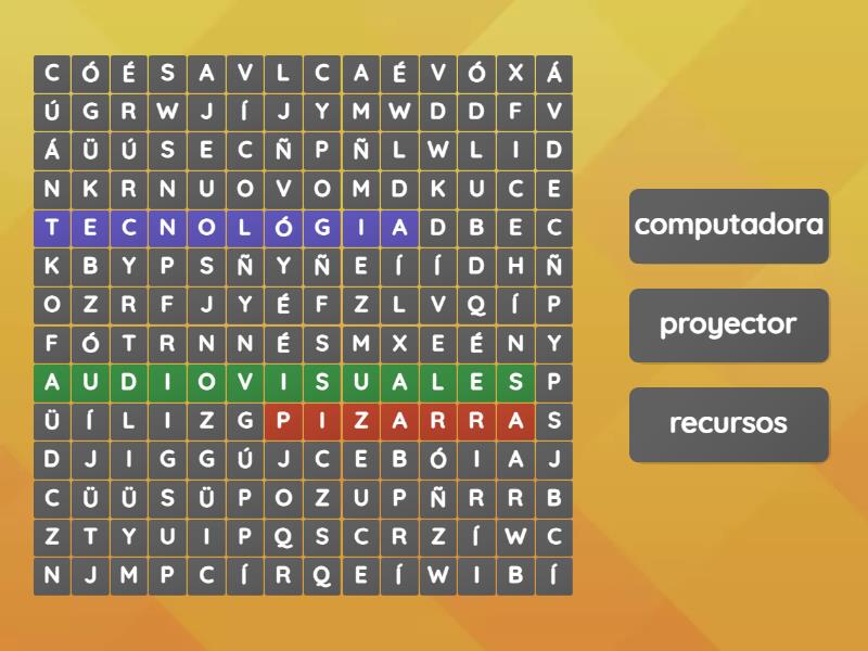 ( tecnología) - Sopa de letras