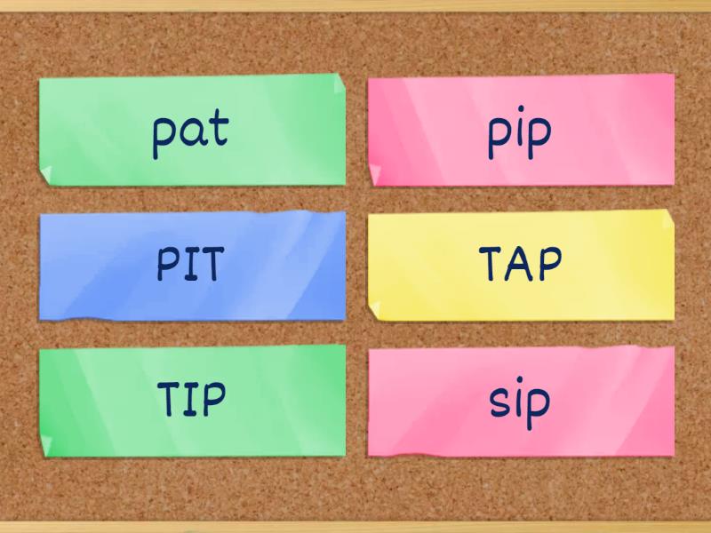 P - phonics (big and small -> writing) - Flip tiles
