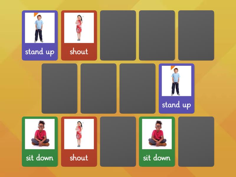 Action verbs - Matching pairs